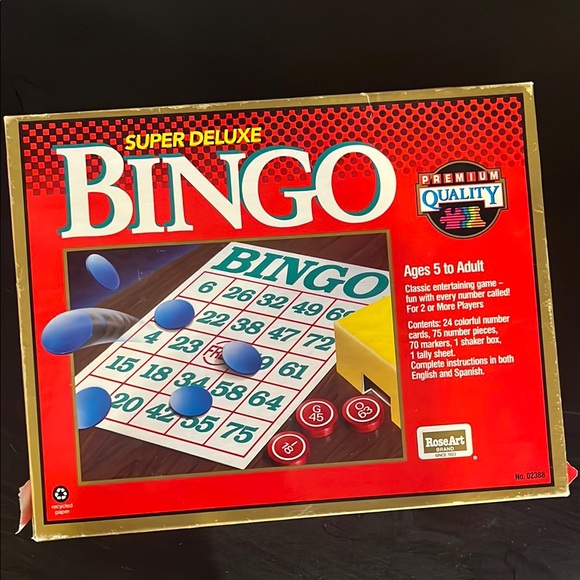 Games | Super Deluxe Bingo Game Red And Blue | Poshmark